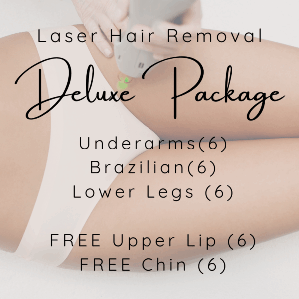 Deluxe Laser Package: Brazilian, Underarms, Lower Legs (Upper Lip ...